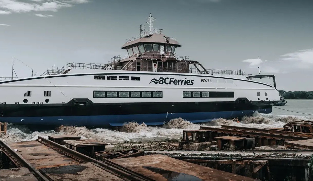 Damen shipyard in Romania launches fully electric-ready ferry for ...