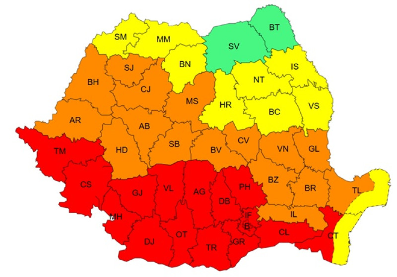Red Heat Alert in Romania: Temperatures Soar to 43°C - Romania Rising